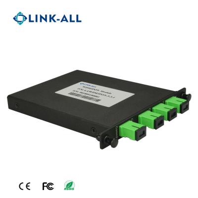 China 4 ports WDM module, WDM3PON, combine/split GPON/XGSPON/NGPON2 signals, low insertion loss, high isolation for sale
