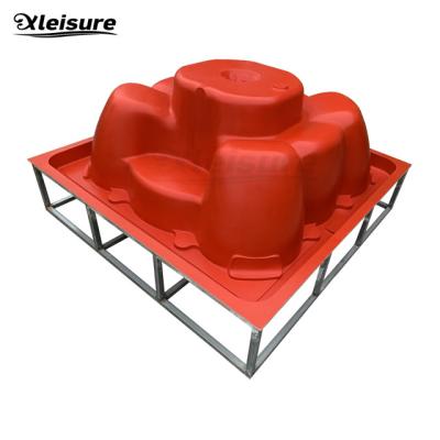 Cina unique design square gel-coat spa hot tub mold (male mold) 8-person party spa mold bathtub mould in vendita