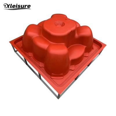 Cina unique design square gel-coat spa hot tub mold (male mold) 8-person party spa mold bathtub mould in vendita