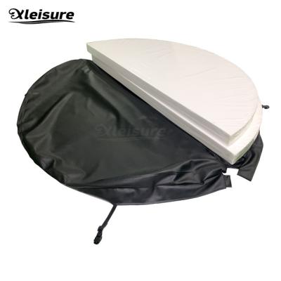 Cina Excellent Material round black spa cover encasing the skin  for hot tub wooden and inflatable spa cover in vendita