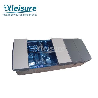 Commercial PVC 7 Foot Hot Tub Cover / Hot Tub And Spa Covers Dark Grey Color