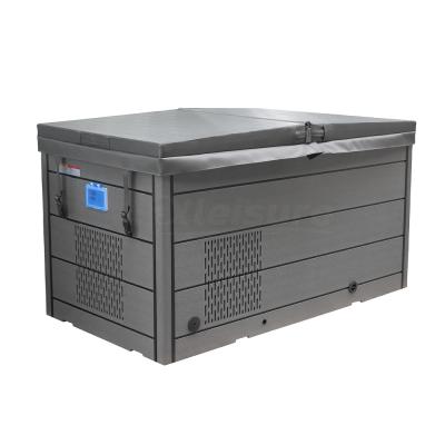 Cina Acrilico Rectangular Indoor Cold Water Pool Cover All-in-One Cold Plunge Ice Bath Chiller Outdoor Isolato vasca da bagno One Piece in vendita