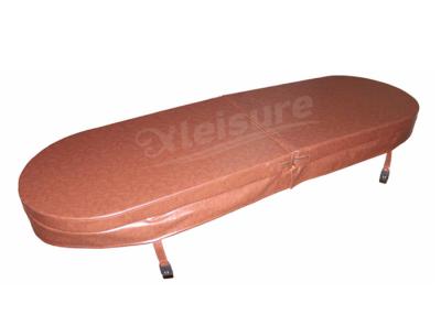 중국 빛은 7개 발 온수 욕조 안마 온천장과 온수 욕조 덮개 타원형 모양을 포함합니다 판매용