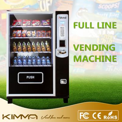 Cina Linea completa anteriore di vetro latte a gettoni di self service dei distributori automatici delle bibite in vendita