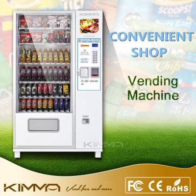 中国 硬貨およびビルによる広告スクリーンの壊れ目部屋の軽食および飲み物の自動販売機は作動しました 販売のため