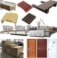 China Color Pattern Panel Double Screw Extruder for Composite WPC Pallet Loading Board for sale