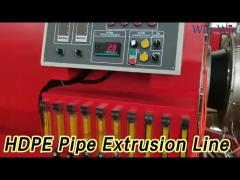 PLC Control Automatic HDPE Pipe Extrusion Line High Accuracy For Plastic Pipe