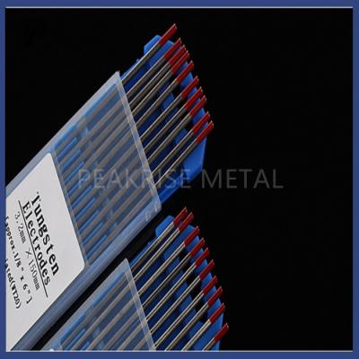 China WT20 Red Thoriated Tungsten Electrode Bright Polished Red Tungsten Electrode  Tungsten Welding Electrodes For Aluminum for sale