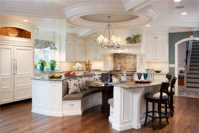 China American maple wooden antique solid wood new kitchen cabinet for sale