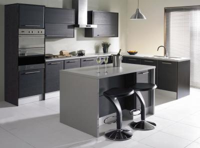 China Kitchen set prices new fresh matt wood veneer kitchen cabinet for sale