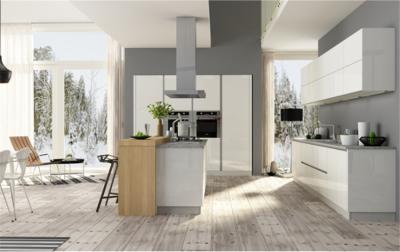 China Acrylic corner kitchen cabinet high gloss kitchen design all wood kitchen cabinets for sale