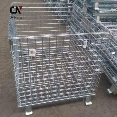 China Stapelbare Draad Mesh Storage Cages Customized Collapsible Te koop