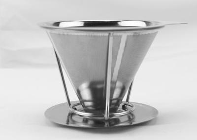 Cina SS304 metallo senza carta riutilizzabile Mesh Coffee Filter Custom Made in vendita