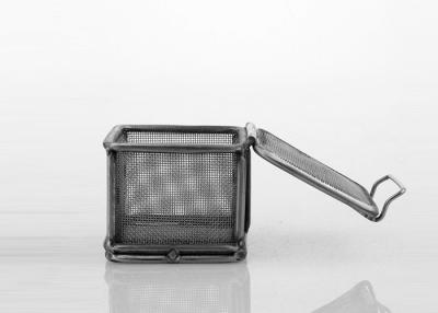 China Sterilization Steel Mesh Basket Container  Box Wire Mesh For Cold Smoke Generator for sale