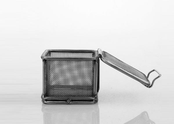 Quality Sterilization Steel Mesh Basket Container  Box Wire Mesh For Cold Smoke Generator for sale