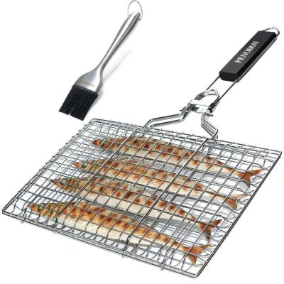 China Ergonomic SS Barbecue Cooking Mesh Cuts Down On Grilling Fatigue for sale