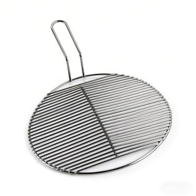 China Bar Welding Handle Style Barbecue Grill Net Firm Structure Stainless Steel Grill Mesh for sale