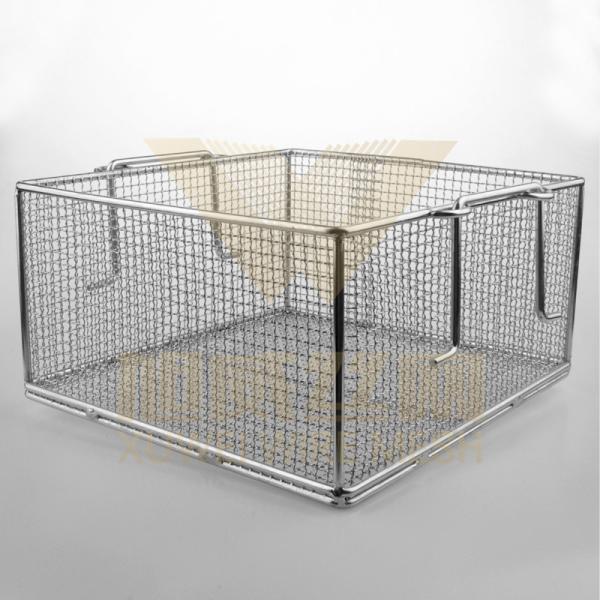 Quality Firm Welded Structure Metal Mesh Basket Strong Load Capacity for sale