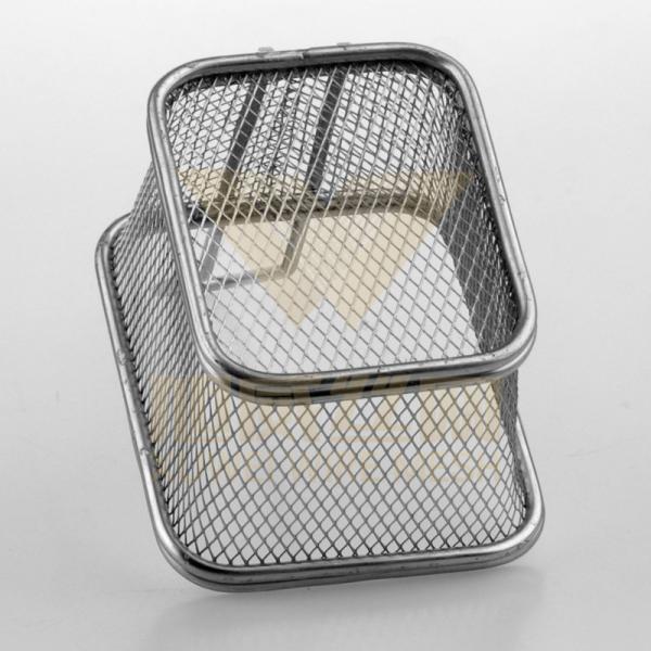 Quality Fine Mesh Wire Basket | Portable Medical Sterilization Basket With Secure Lid for sale