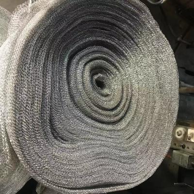 China Customizable Weave Density Knitted Metal Mesh Easy To Cut & Shape for sale