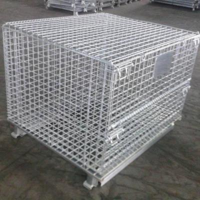 Cina Lo stoccaggio pieghevole della rete metallica ingabbia la polvere di colore su misura l'acciaio di Q235B ricoperta in vendita