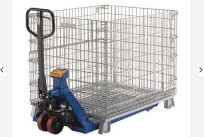China Roestvrij staal dat de Draad Mesh Storage Cages 6.4mm vouwt van het Metaalkader 2000kg Te koop