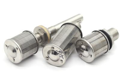 Cina acciaio inossidabile di trattamento delle acque 316 del cappuccio del filtrante di acqua di 20micron 0.5mm Gap in vendita