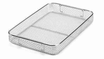 Cina Maniglie su misura di acciaio inossidabile Mesh Tray Corrosion Resistance With Drop di colore in vendita