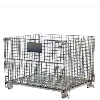 Cina Grande acciaio su misura di Mesh Storage Cages Foldable Stainless del cavo 800kg in vendita