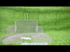Custom Made Food Grade Stainless Steel 304 316 Rectangle Shape Outdoor BBQ Tools Wire Mesh Grill for