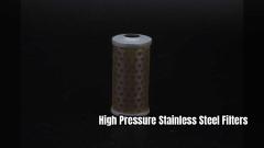 High Strength Perforated Stainless Steel Filter Tube | Punching Hole Metal Filter Cartridge