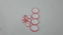 Mini Round Mesh Filter Screen with Red Rubber Edge for Filtration