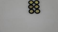 Mini Small Round Stainless Steel Filter Disc With Black Wrapped Edge
