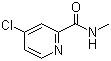 China N-Methyl-4-chloropyridine-2-carboxamide [220000-87-3] ; 98% ; white powder Building blocks for sale