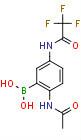 China 2-acetamido-5-(2,2,2-trifluoroacetamido)phenylboronic acid; CAS No.: 136237-83-7;95%min;Molecular Formula C10H10BF3N2O4 for sale