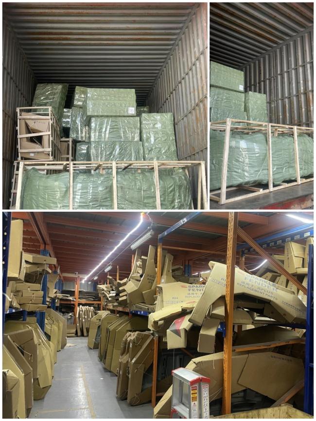 Packaged seat belt assembly for shipping