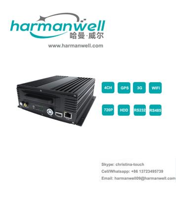 China 4ch cctv dvr network with hi3512 D1 resolution MDVR for sale