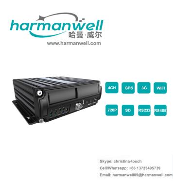 China 4channel vehicle mobile DVR car surveillance kits on sale dual steaming for sale
