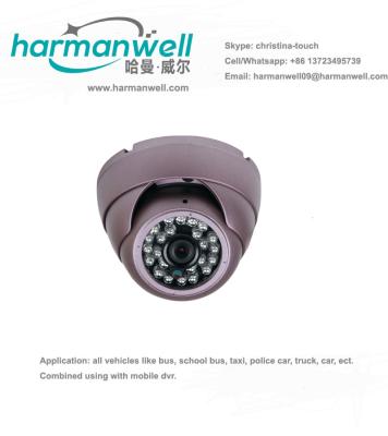 China Inside View Front View Metal Dome Vehicle Camera 1/3” Sony 700TVL PAL/NTSC for sale