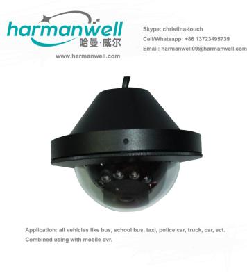 China Inside View Metal Dome Vehicle Camera 1/3” Sony 600TVL PAL/NTSC Bus Train with IR&Audio for sale