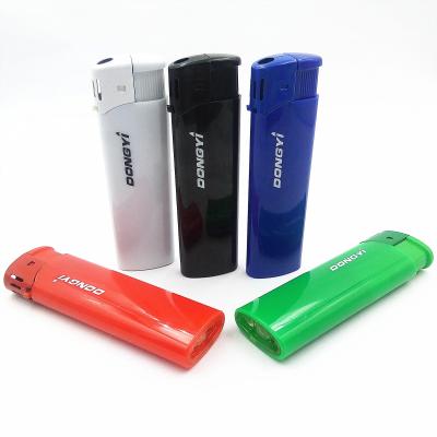 China Factory Price Europe CR Refillable Solid Five Colors Colorful Windcap Electronic Lighter for sale