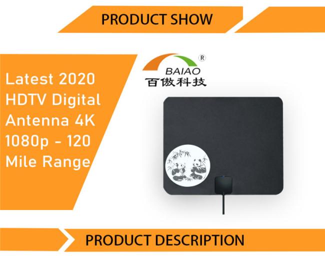 Digital Tv Antenna Tv Antenna Parts Tv Omni Antenna Digital Indoor Hdtv Dvb Outdoor 250*223mm BAIAO or OEM BIO-V228 F/IEC(M)
