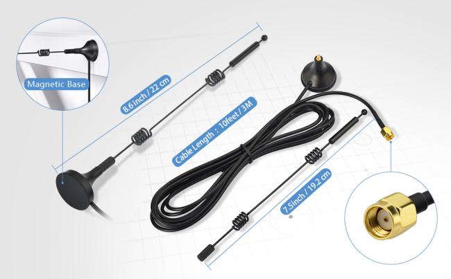 Wifi 2.4GHz 5GHz 5.8GHz 9dBi Magnetic Antenna
