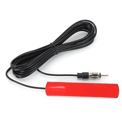 China DIN Plug Adhesive Patch Automobile Car hidden AM FM Radio Antenna for Vehicle Truck Stereo Receiver Head Unit for sale