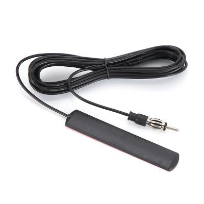 China DIN Plug Adhesive Patch Automobile Car hidden AM FM Radio Antenna for Vehicle Truck Stereo Receiver Head Unit for sale