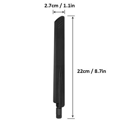 Cina Antenna 5g a 12dbi di alto guadagno SMA Bendabile 600-6000Mhz trasmette segnali stabili Omni 5G Antenna per router mobile wireless in vendita