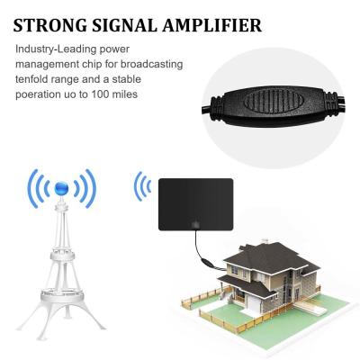 Cina 50 l'antenna della gamma 4K Hd Digital TV di miglio ha amplificato il piatto dell'interno ultrasottile in vendita