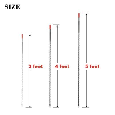 Cina 3ft 5ft supporto resistente dello specchio dell'antenna di 4 di Ft della vetroresina dei Cb Cb dell'antenna in vendita