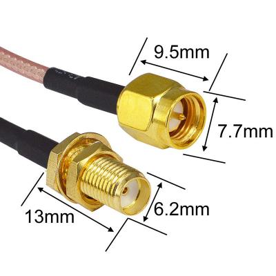 Cina L'antenna ISO9001 parte il maschio di SMA al cavo femminile del cavo dell'antenna di S mA in vendita