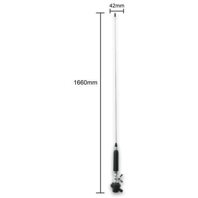 China 1.5-2.5dBi 27mhz Cb Radio Antenna Car Cb Antenna With Stainless Steel Whip for sale